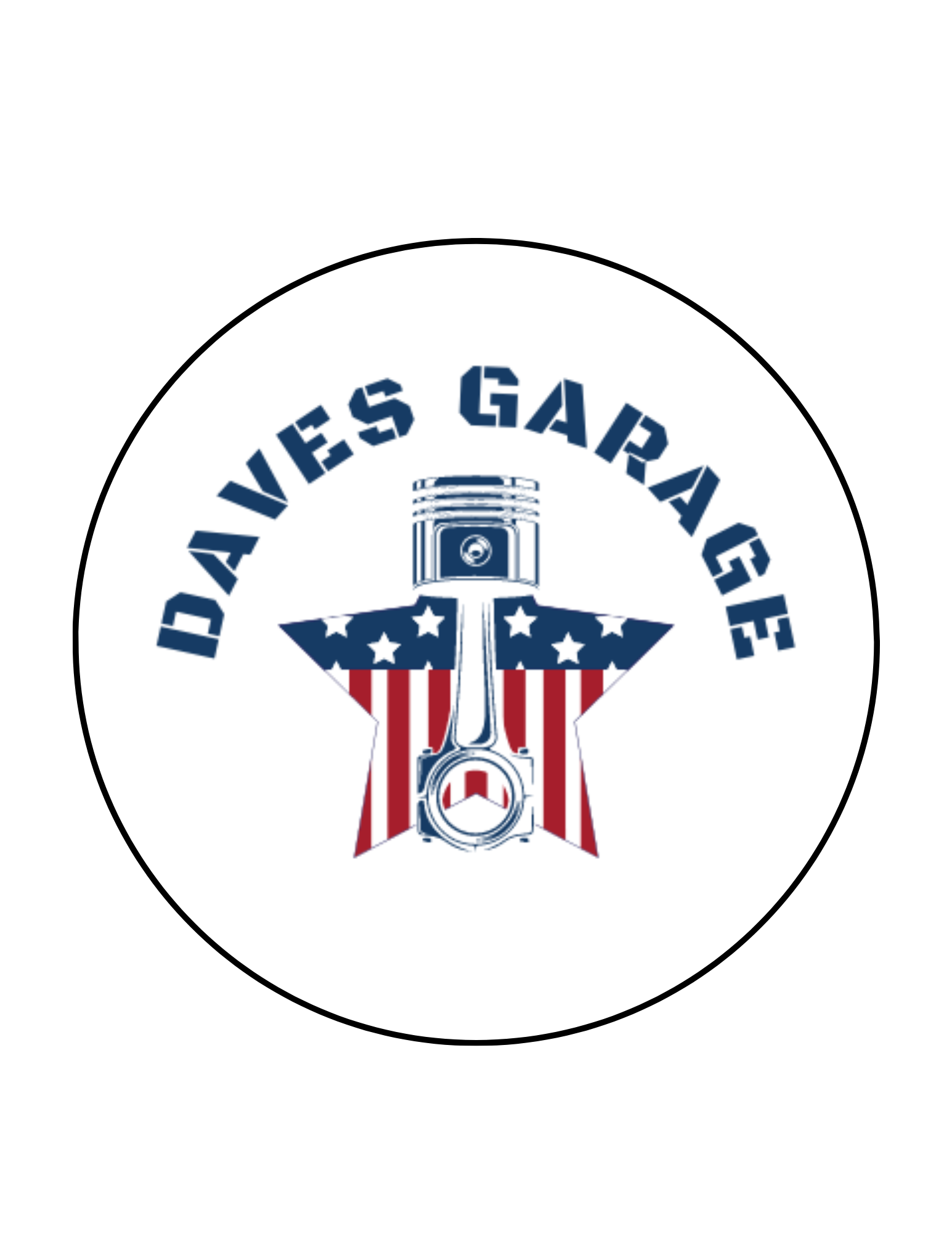 DAVE’S GARAGE LOGO STICKER – Dave's Garage